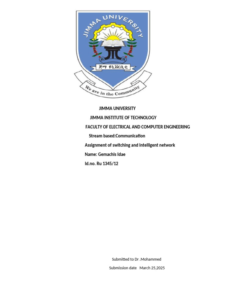 Switching and Intelligent Network.. | PDF