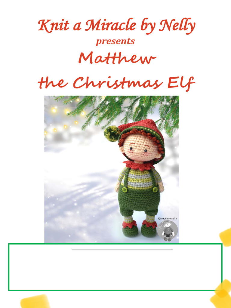 Christmas Elf | PDF | Crochet | Teaching Methods & Materials