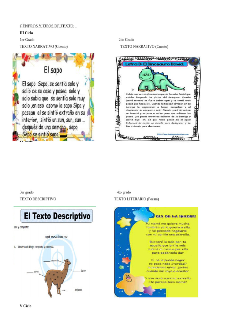 Géneros y Tipos de Texto #2 | PDF