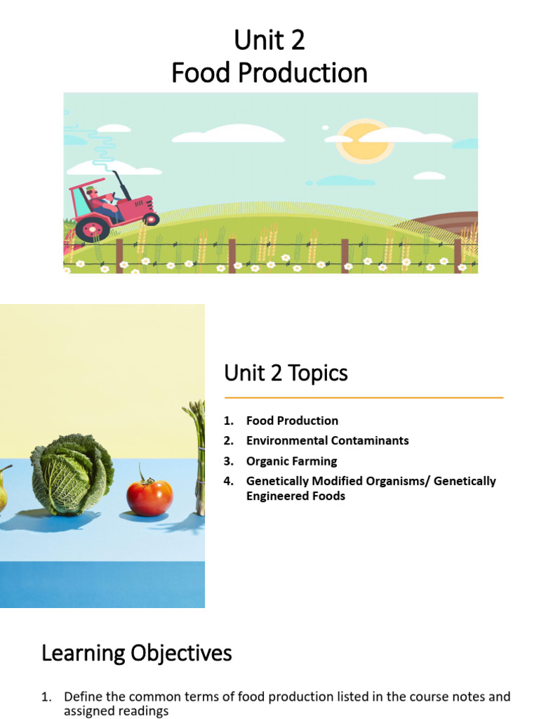 Unit 2 - Food Production | PDF
