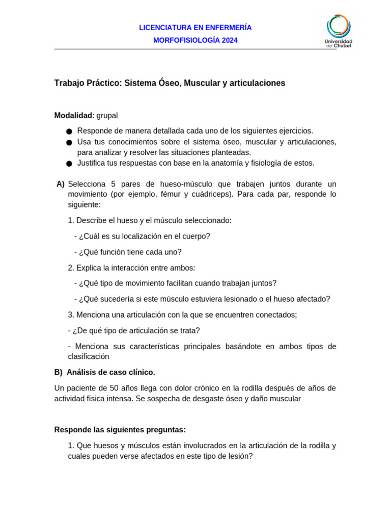 TP Oseo y Muscular | PDF