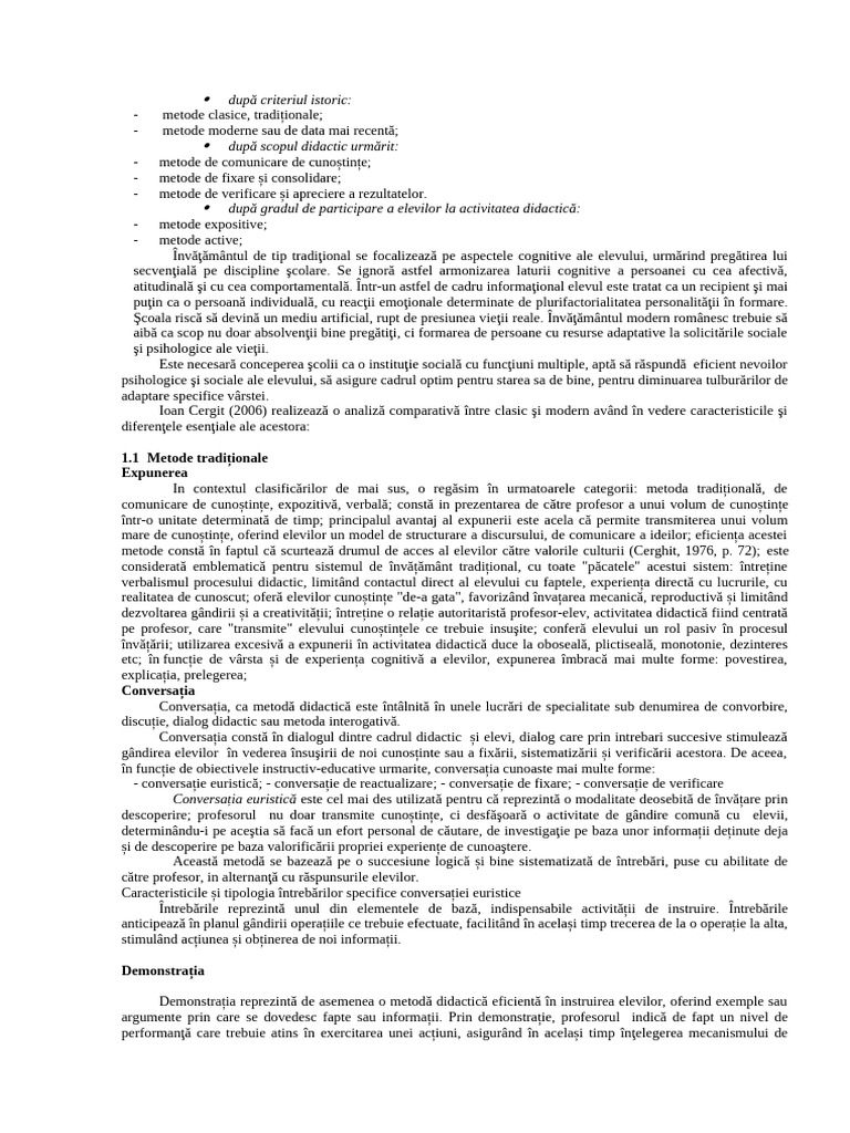 Metode Moderne de Predare | PDF