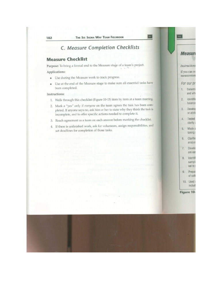 Measurement Checklist Tool | PDF