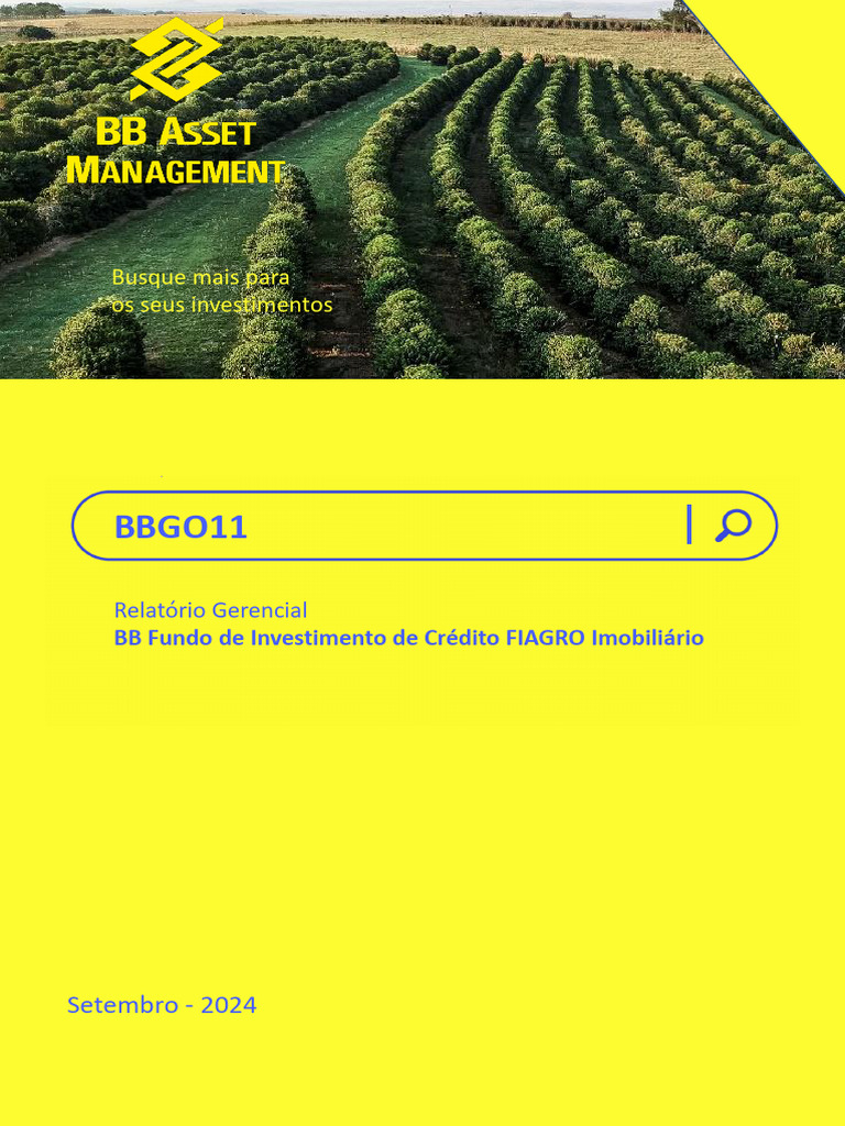 BBGO - Relatório Gerencial 24-09 | PDF