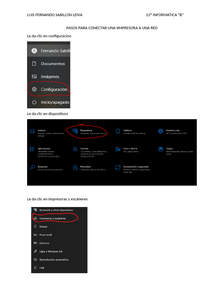 Pasos para Conectar Una Impresora | PDF