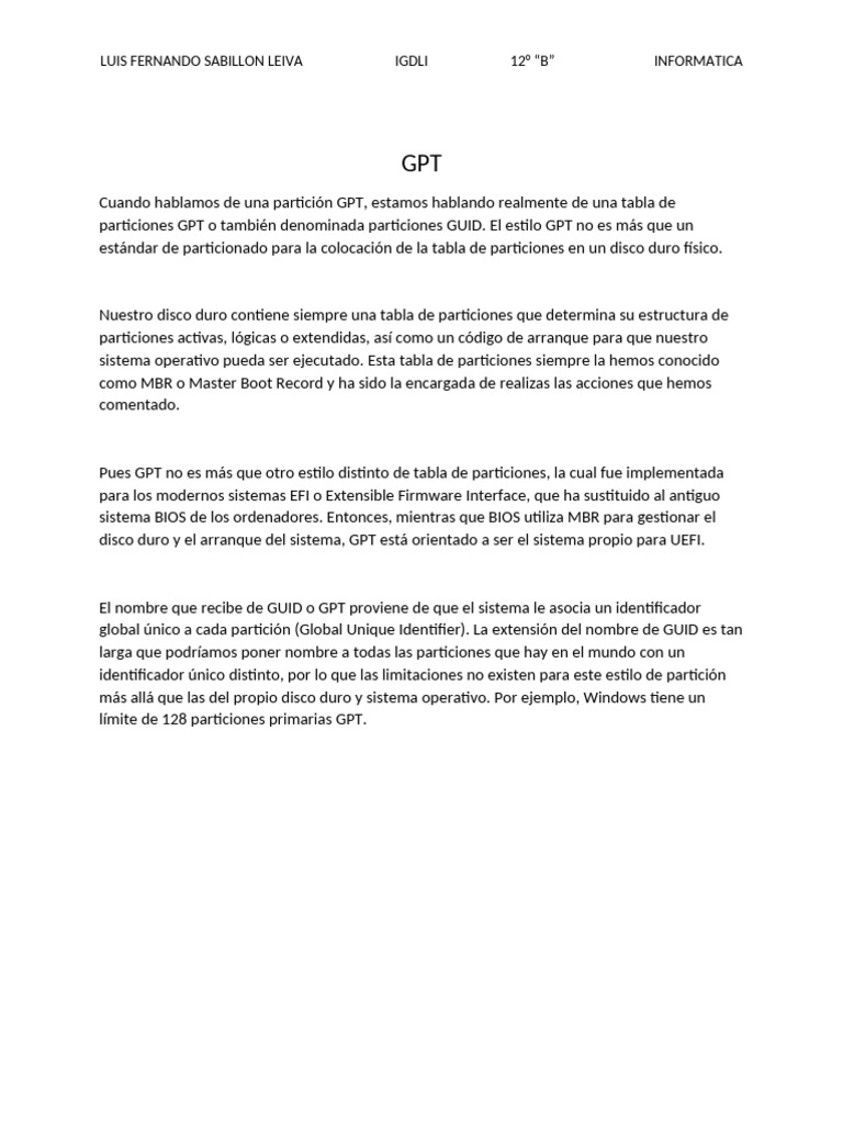 GTP y MBR | PDF