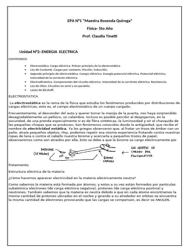 Cartilla Energia Electrica | PDF