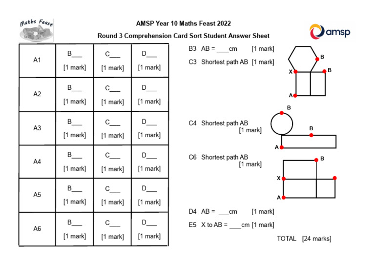 Round 3 answer sheet | PDF