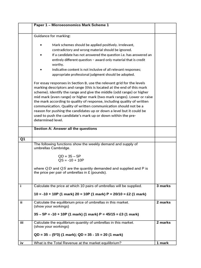 2023 Paper 1a MS | PDF