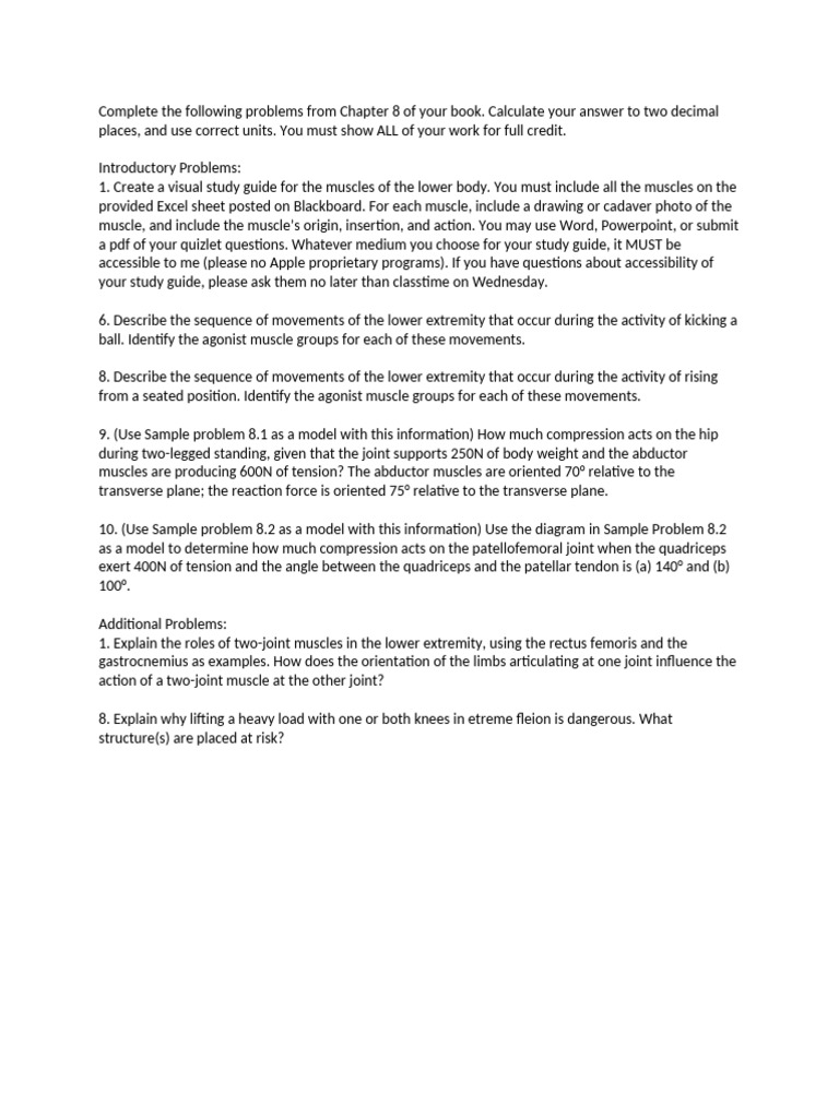 Problem Set Chapter 8 | PDF