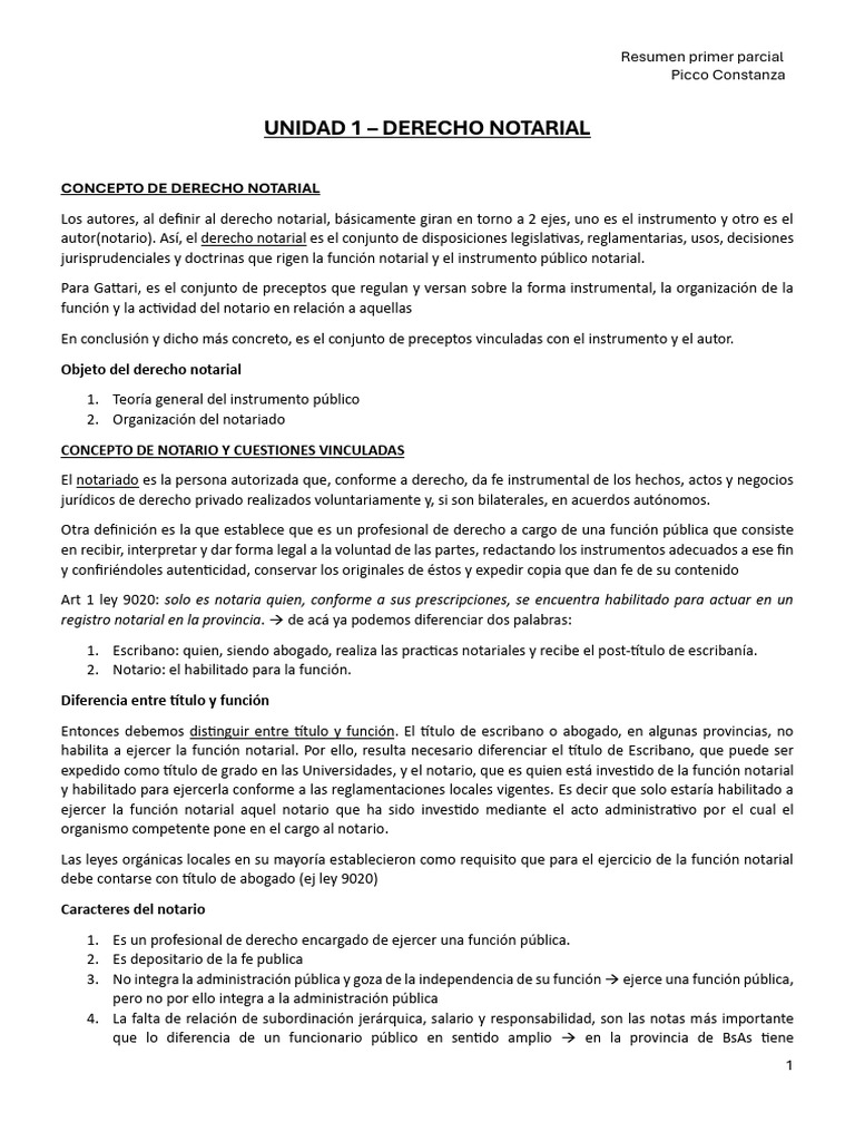 U1 Notarial | PDF