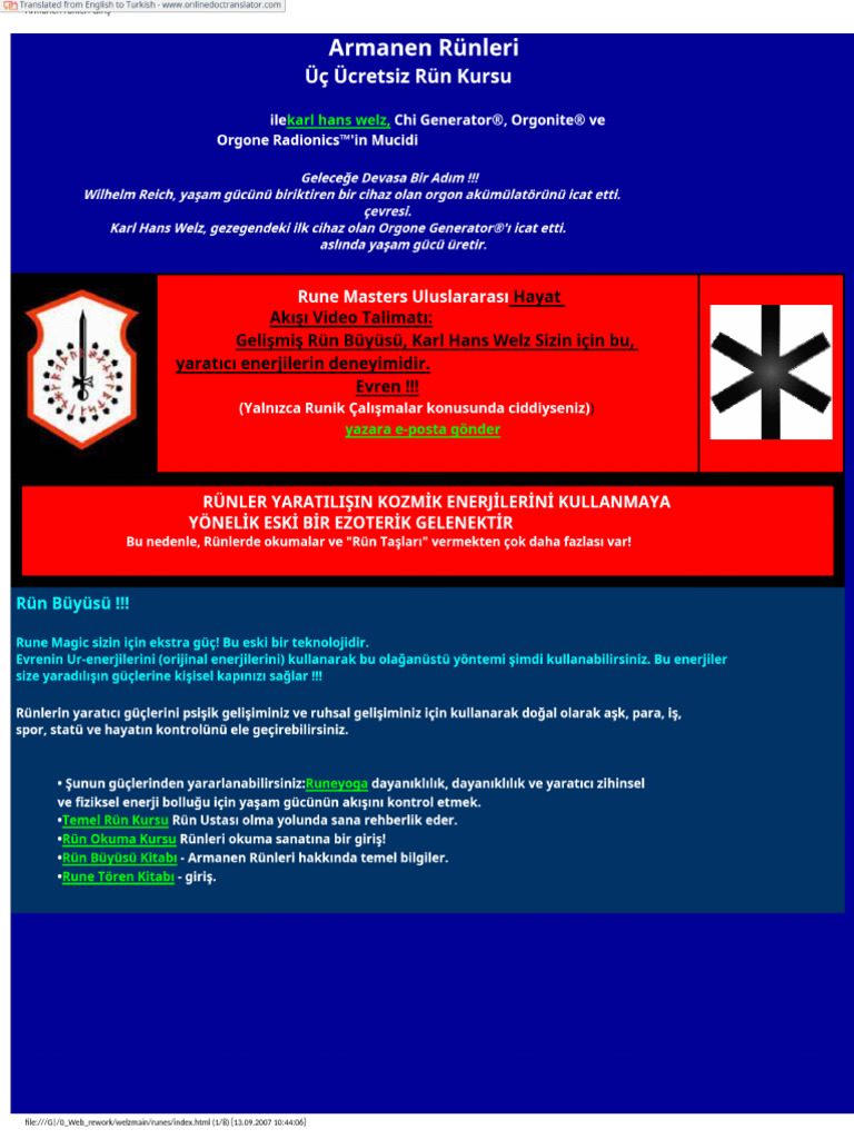 Arman Rünleri Karl Hans Welz | PDF