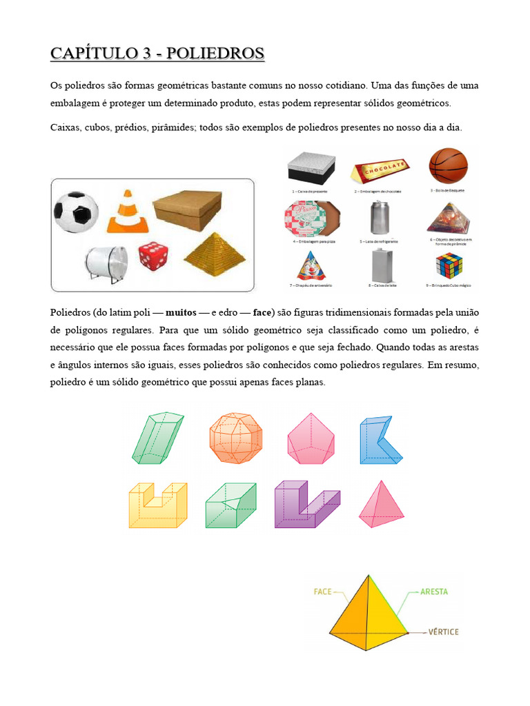 Capítulo 3 - Poliedros | PDF