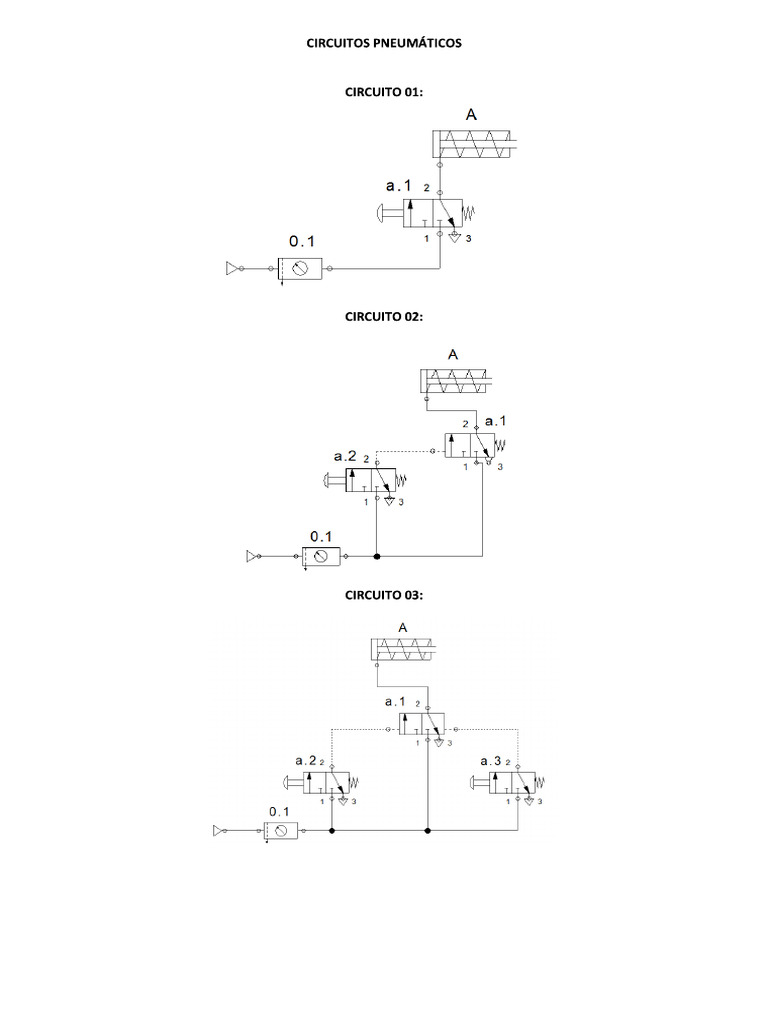 Circuitos Pneumáticos | PDF