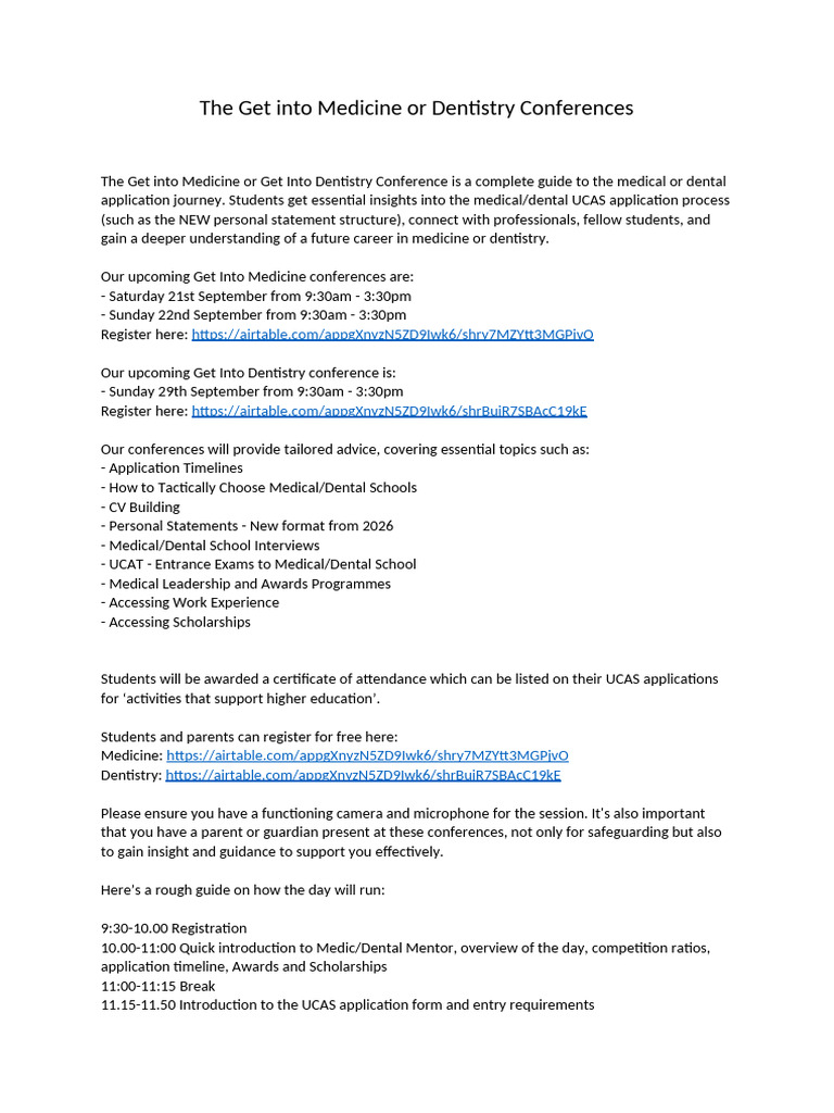 The Get Into Medicine or Get Into Dentistry | PDF