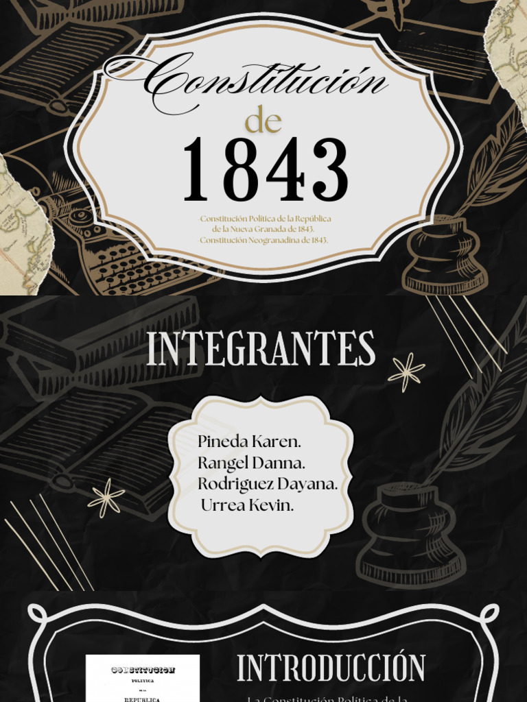 Presentación Diapositivas Proyecto Vintage Histórico Antiguo Negro y ...