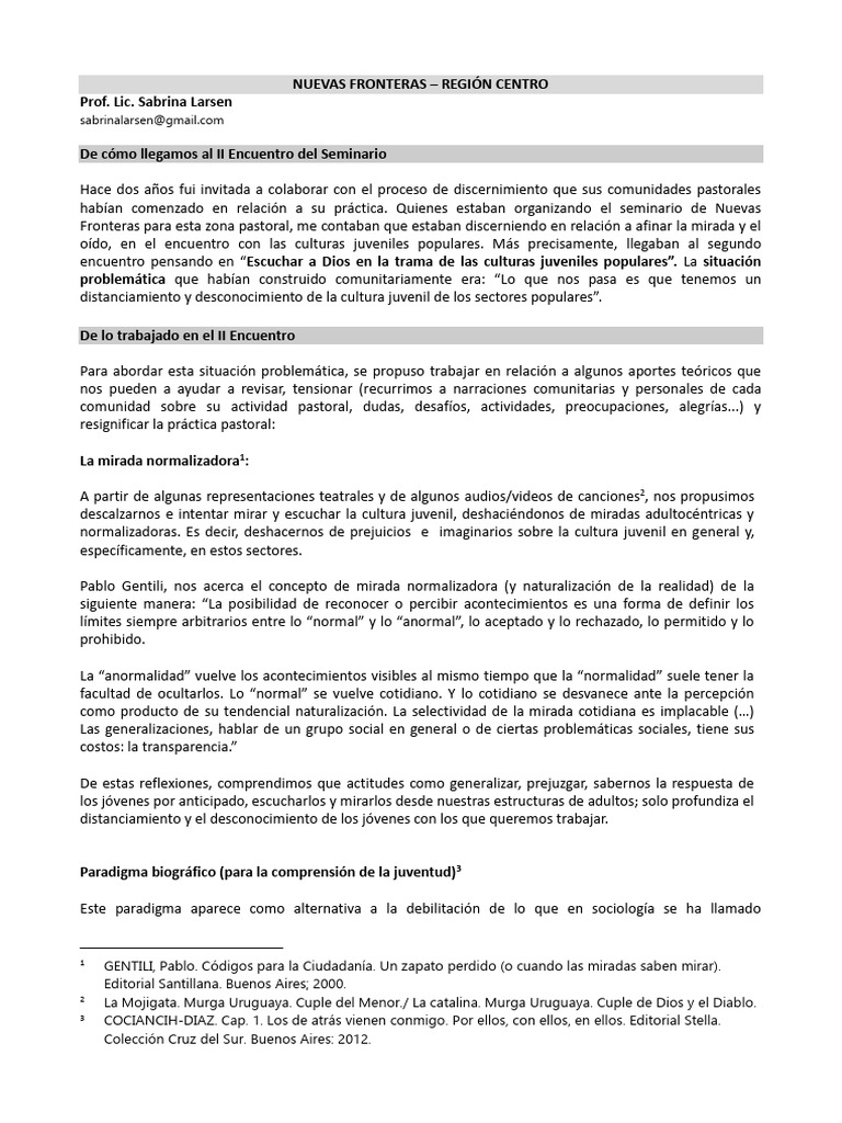 Acercarnos A Las Culturas Juveniles Populares | PDF