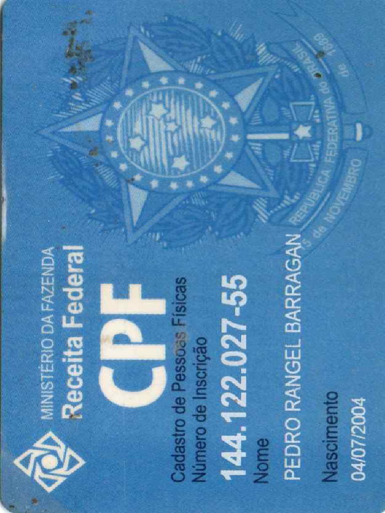 Cpf identidade | PDF