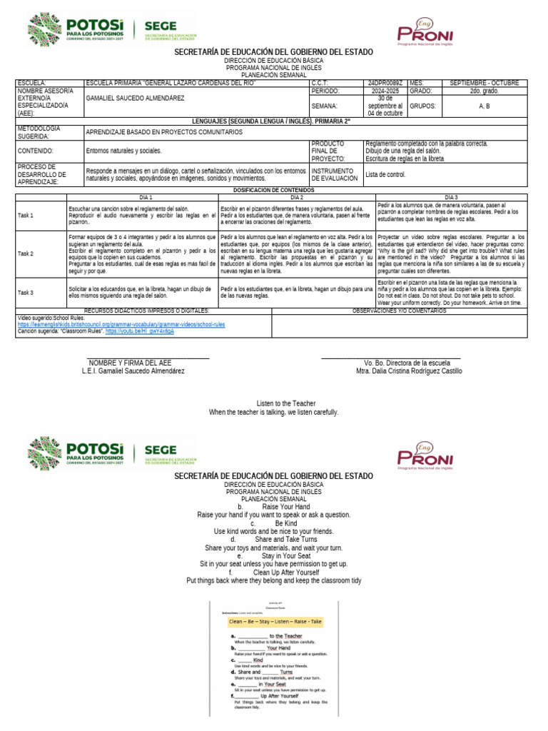 2do Sem 30 Sept - 04 Oct | PDF