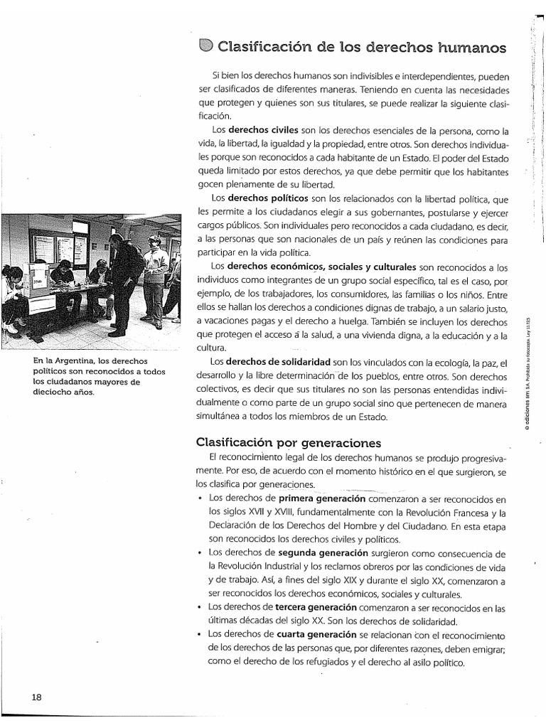 Clasif Derechos | PDF