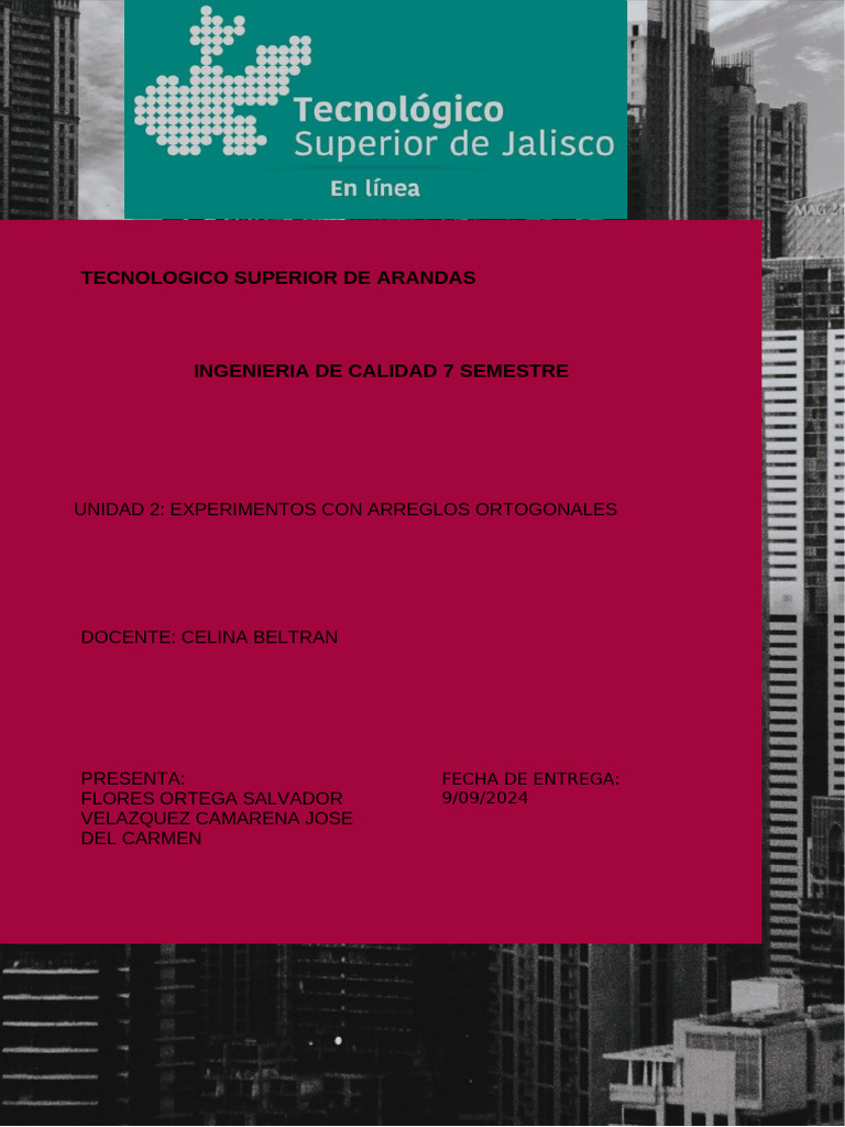 U2 - A5 Proyecto Aplicado - JCVC - SFO | PDF