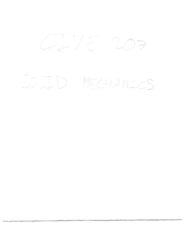 CIVE 207 - Notes | PDF