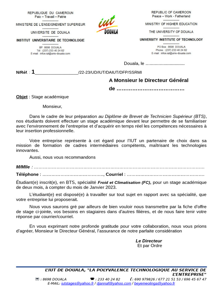 23-Documents de Stage GTE | PDF