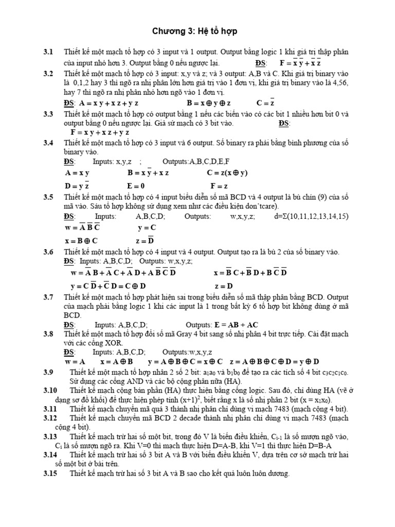 Bai tap KTS_Ch3 | PDF