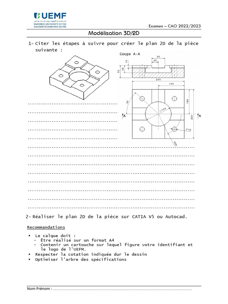 Modélisation 3D | PDF