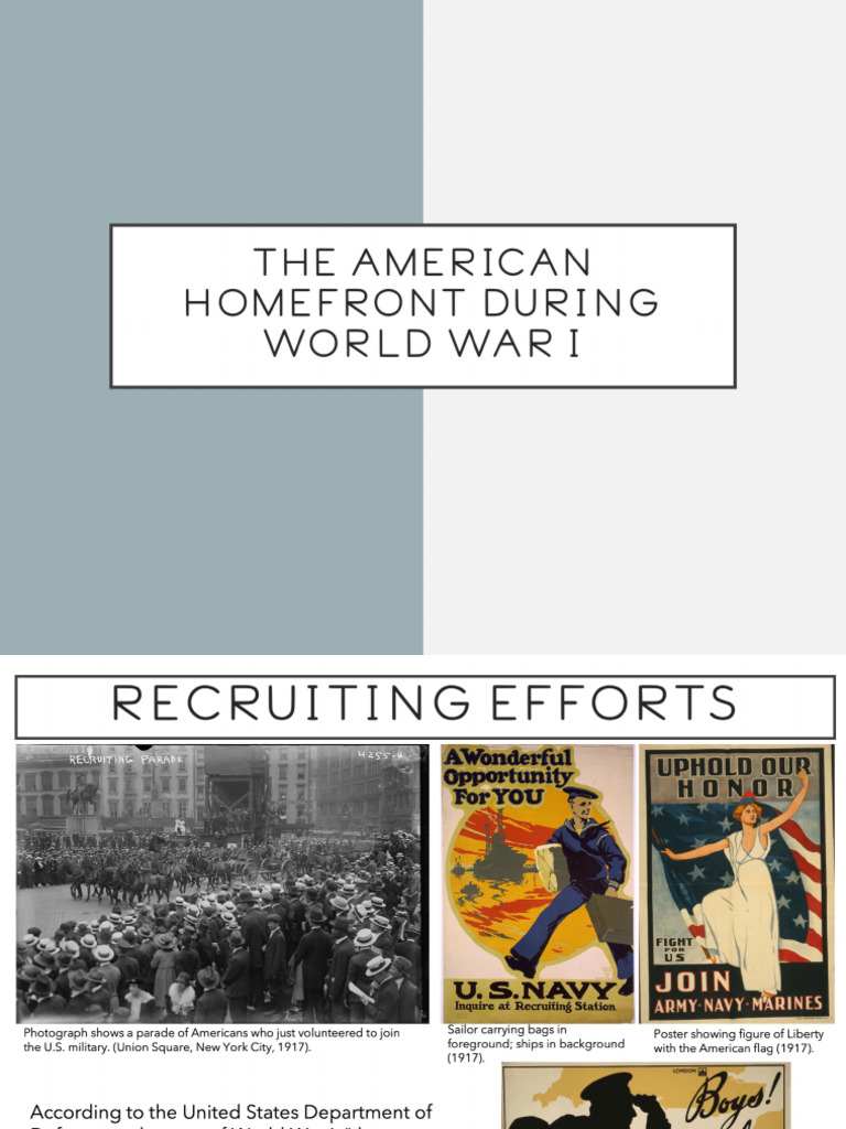 WWI Homefront Stations PDF | PDF | First Amendment To The United States ...