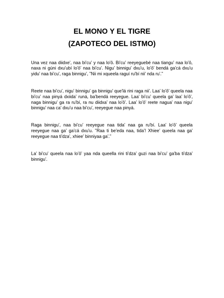 El Mono Y El Tigre Pdf