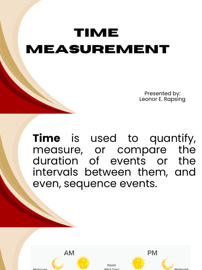 Understanding Time Measurement Basics | PDF | Hour | Units Of Measurement