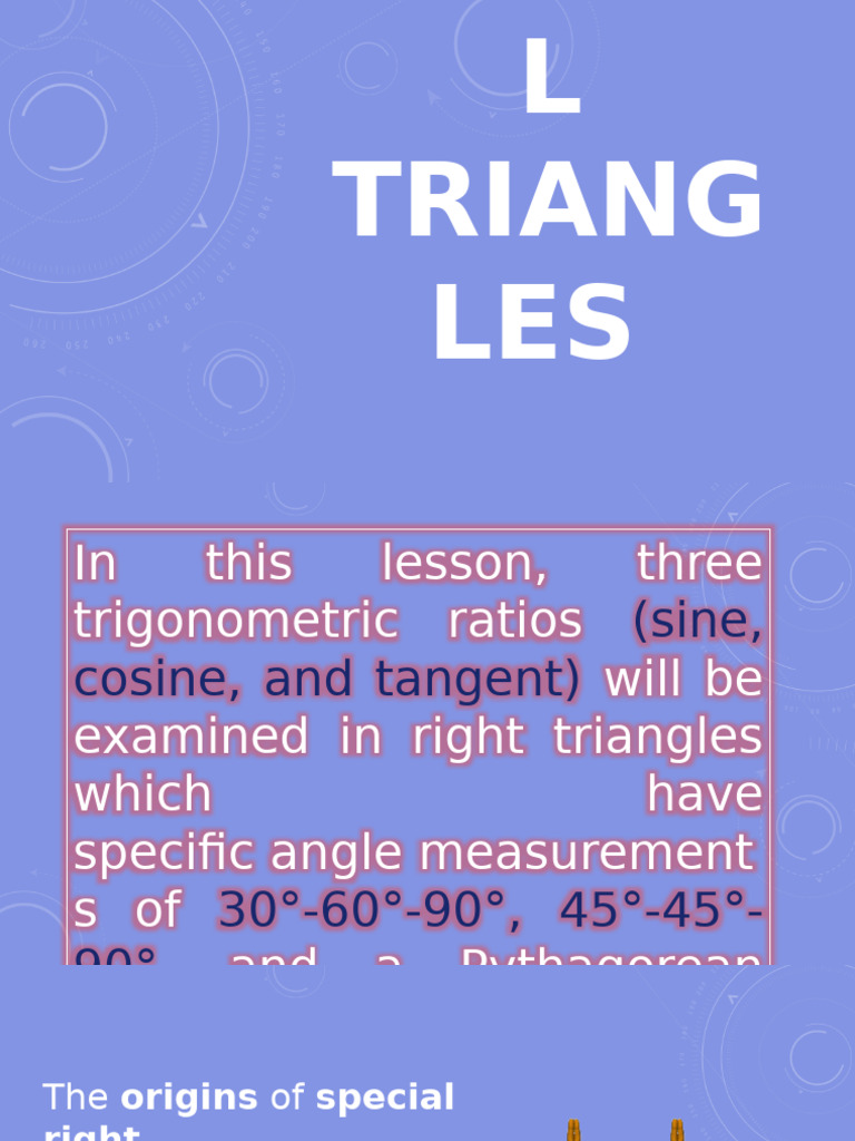 3 Special Triangles | PDF