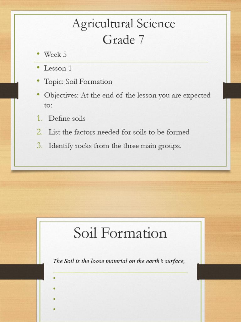Grade 10 Agriculture Science Week 5 Lesson 1 | PDF