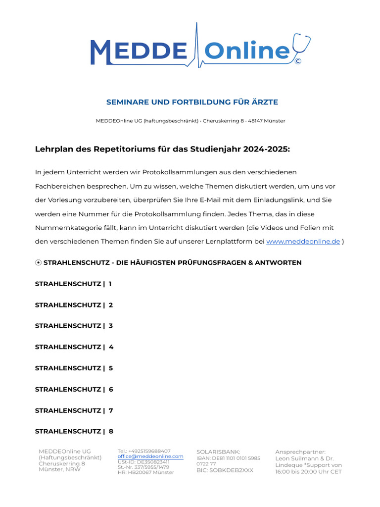 KP-Lehrplan - 2024-2025 MeddeOnline | PDF