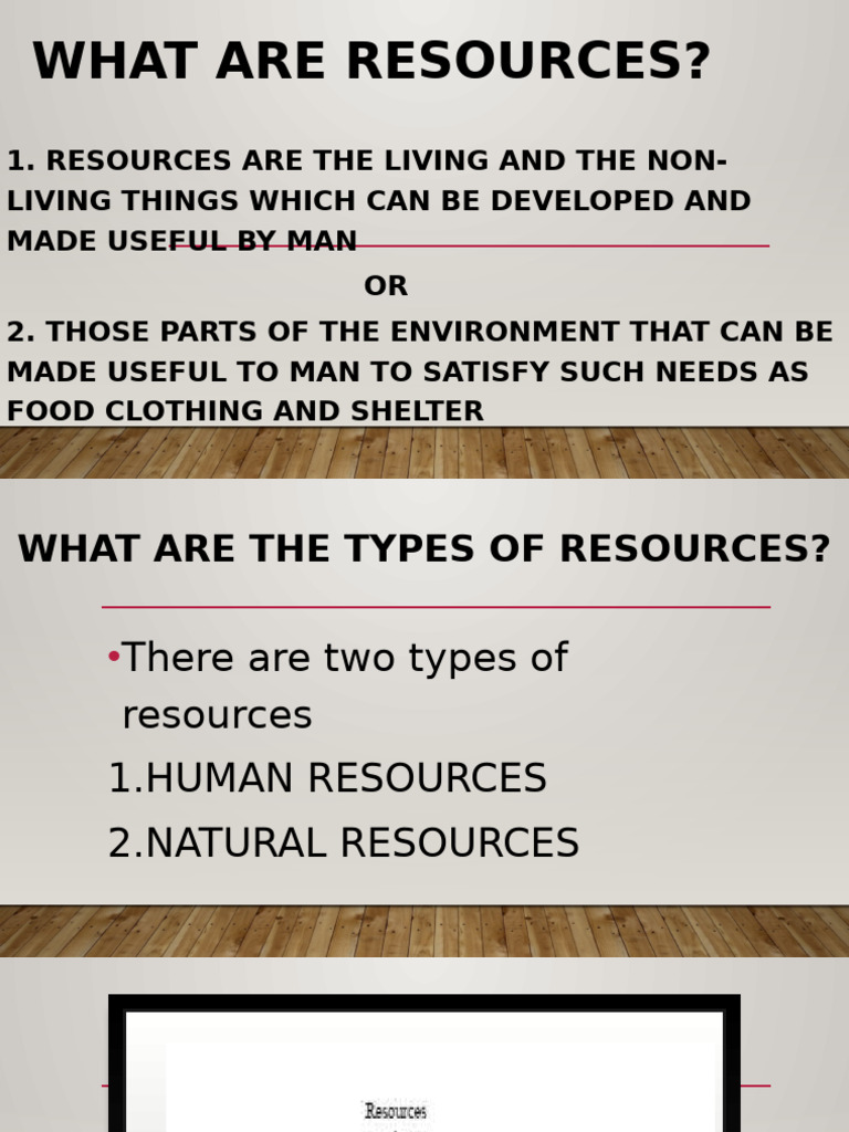 Form 1 Resources (A) - Definition, Types, Classification | PDF