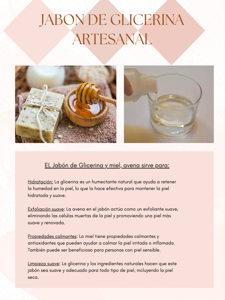 Receta de Jabon de Glicerina Artesanal | PDF