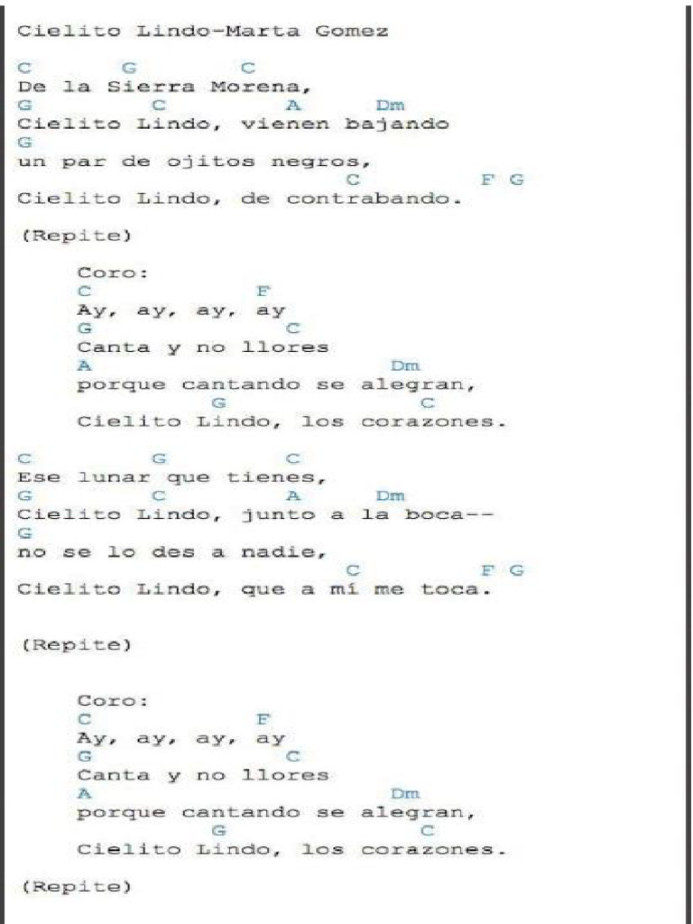 Cielito Lindo | PDF