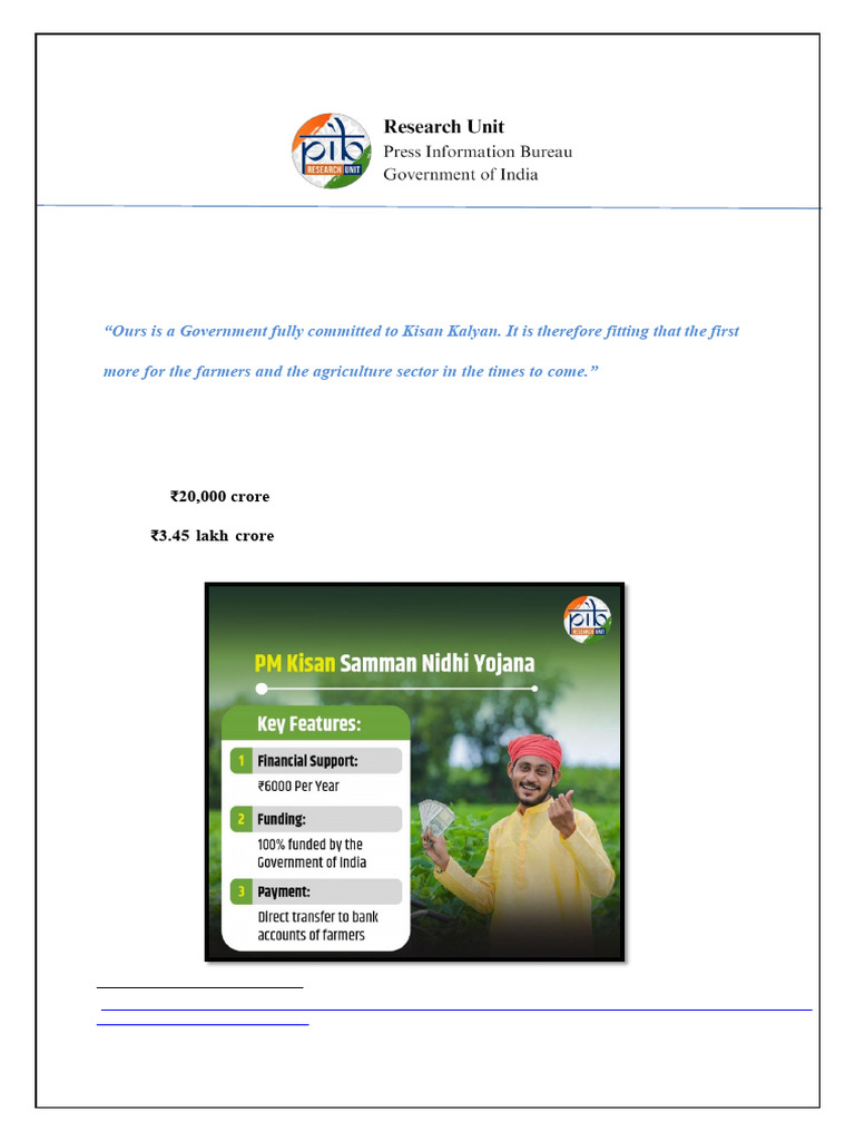 PM Kisan | PDF