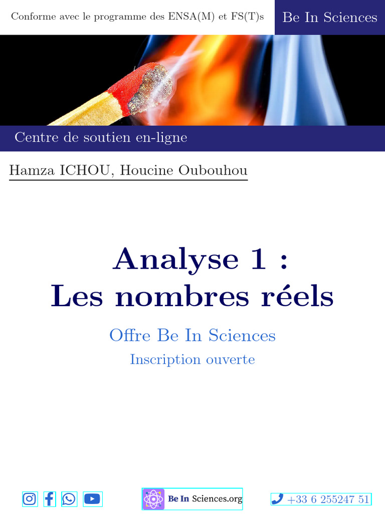 TD1 Analyse 1 Les Nombres Reels | PDF