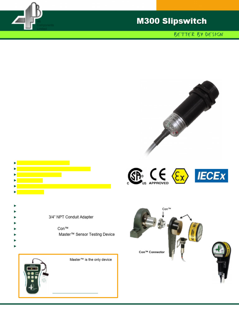 m300 Slipswitch | PDF