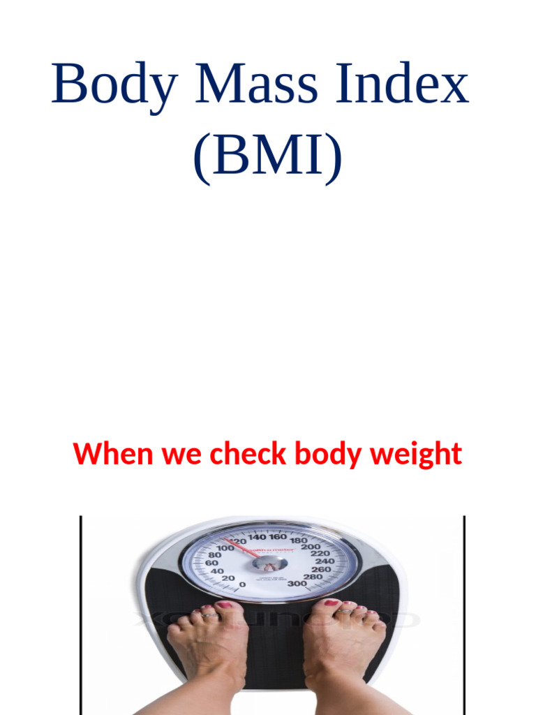 Body Mass Index (BMI) | PDF