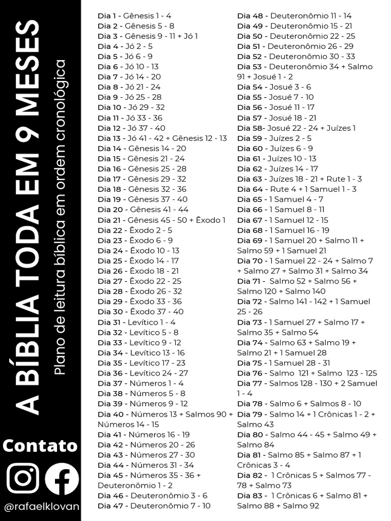 A Biblia Toda em 9 Meses | PDF