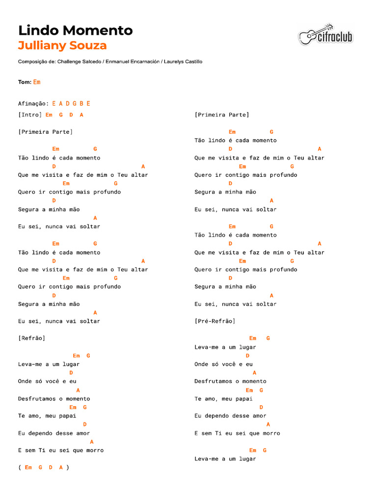 Lindo Momento Cifra | PDF