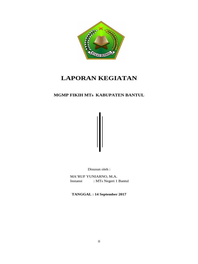 Laporan MGMP | PDF