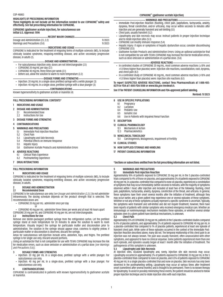 Prescribing Information | PDF