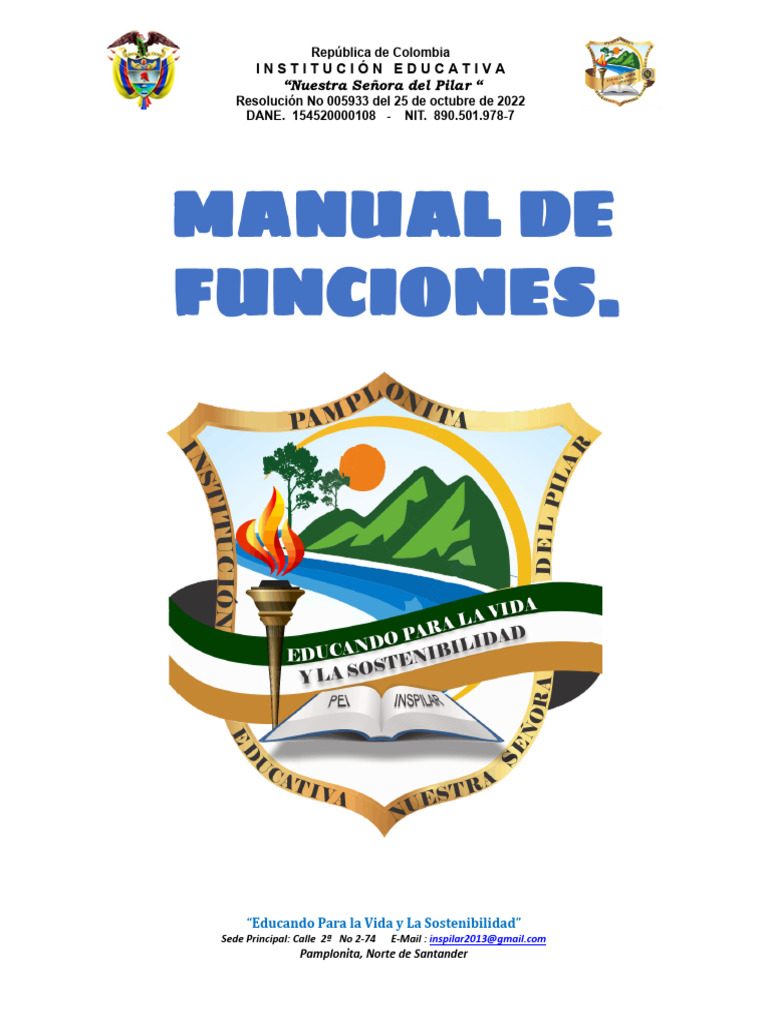Archivo 4. MANUAL DE FUNCIONES Y PROCEDIMIENTOS 2024 | PDF