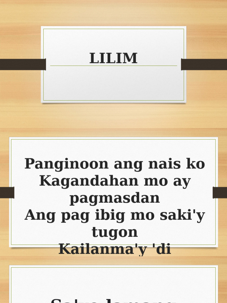 LILIM | PDF