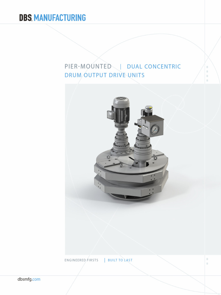 Pier-Mounted Dual Drum Drive Units | PDF | Gear | Horsepower
