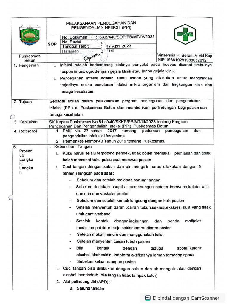 5.5.1.1 SOP Pelaksanaan PPI | PDF